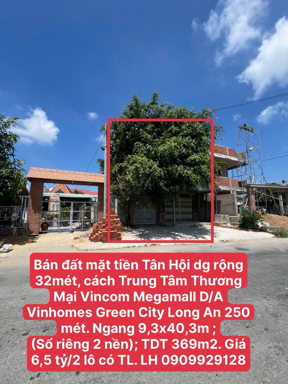 🔴HÀNG HIẾM BÁN 1 CẶP 2 LÔ ĐẤT NGANG 9,3M MẶT TIỀN TÂN HỘI CÁCH TTTM ...